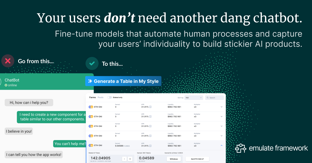 Emulate Framework - Your Users Don't Need Another Dang Chatbot | Emulate Framework